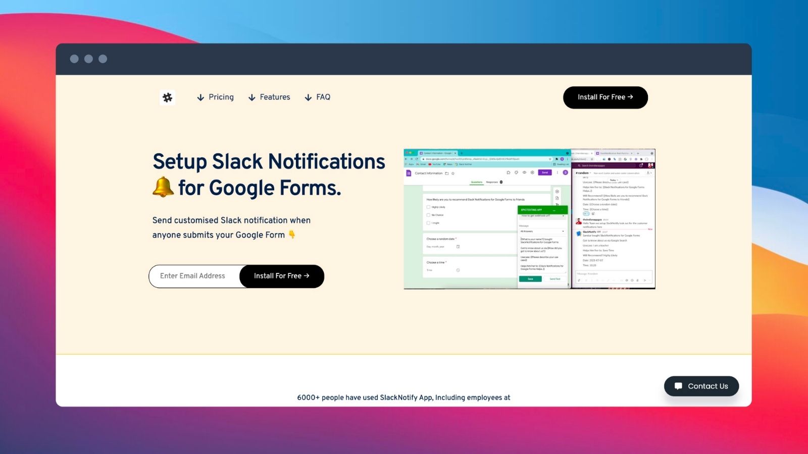 SlackNotify App : Slack Notifications for Google Forms